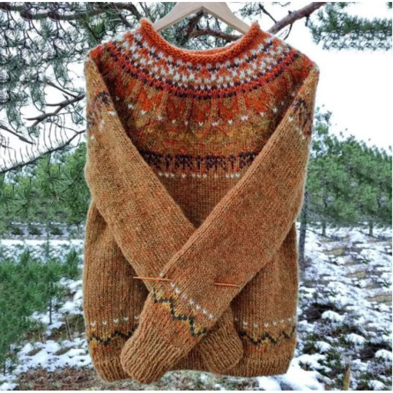 Aura | Warm Sweater with Classic Winter Details – ALAMODARA USA